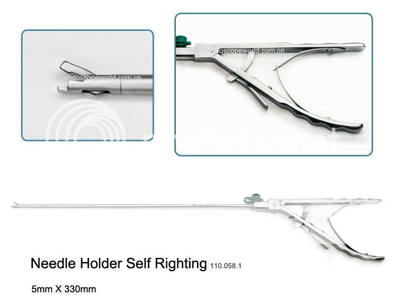 New Needle Holder 5X330mm Self Righting Laparoscopy | eBay